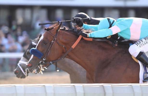 Authentic is on to the Kentucky Derby after narrow Haskell win