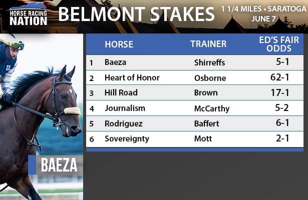 Belmont fair odds: Battle of classic winners favors spoiler
