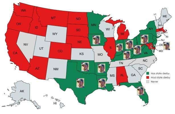 In state-branded derbies, Brad Cox is covering America’s map