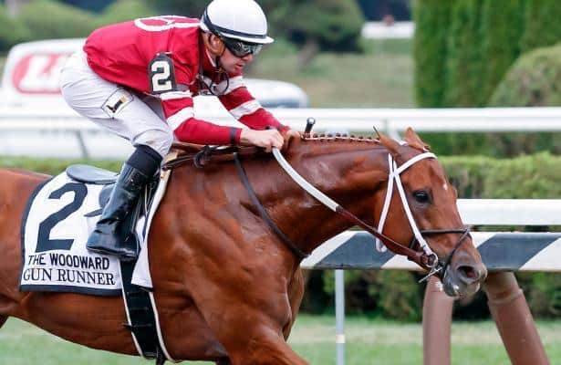 Gun Runner settles in nicely at Santa Anita