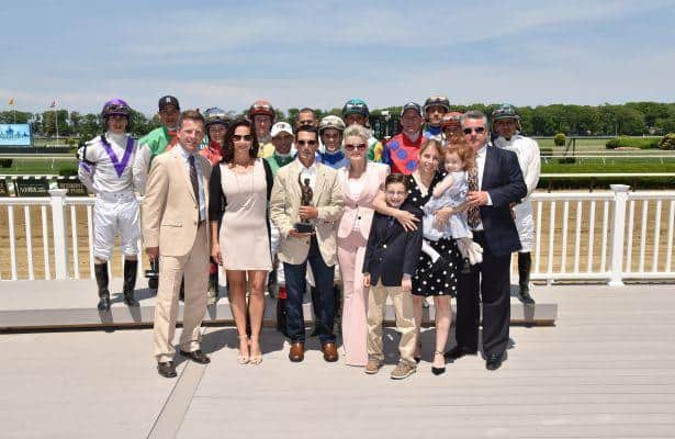 Jockey Mario Pino Honored as Recipient of Mike Venezia Memorial Award