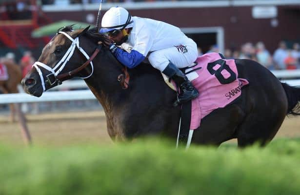 Opry's grand in rallying to win Saratoga's The With Anticipation