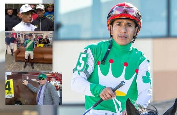 Jockeys, trainer show solidarity with suspended Paco López