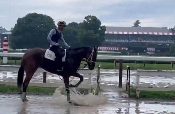 Saratoga: Morning rain forces 4 races off the turf Saturday