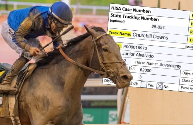 Alvarado is fined $62,000 for overuse of crop in Ky. Derby win