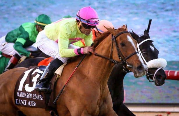 Uni closes fast to score first Grade 1 in Del Mar's Matriarch