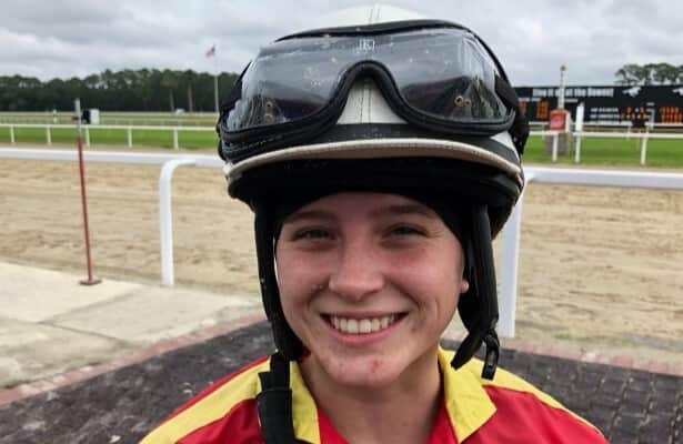 Jockey Skyler Spanabel is recovering from broken collarbone